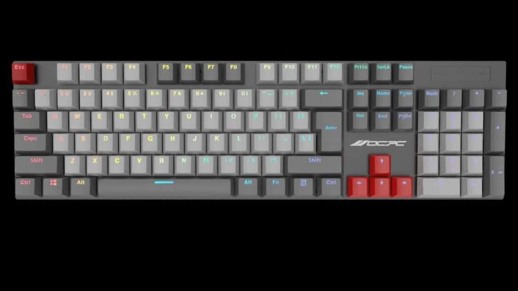 OCPC ZERO PRO Mechanical Keyboard Light Grey